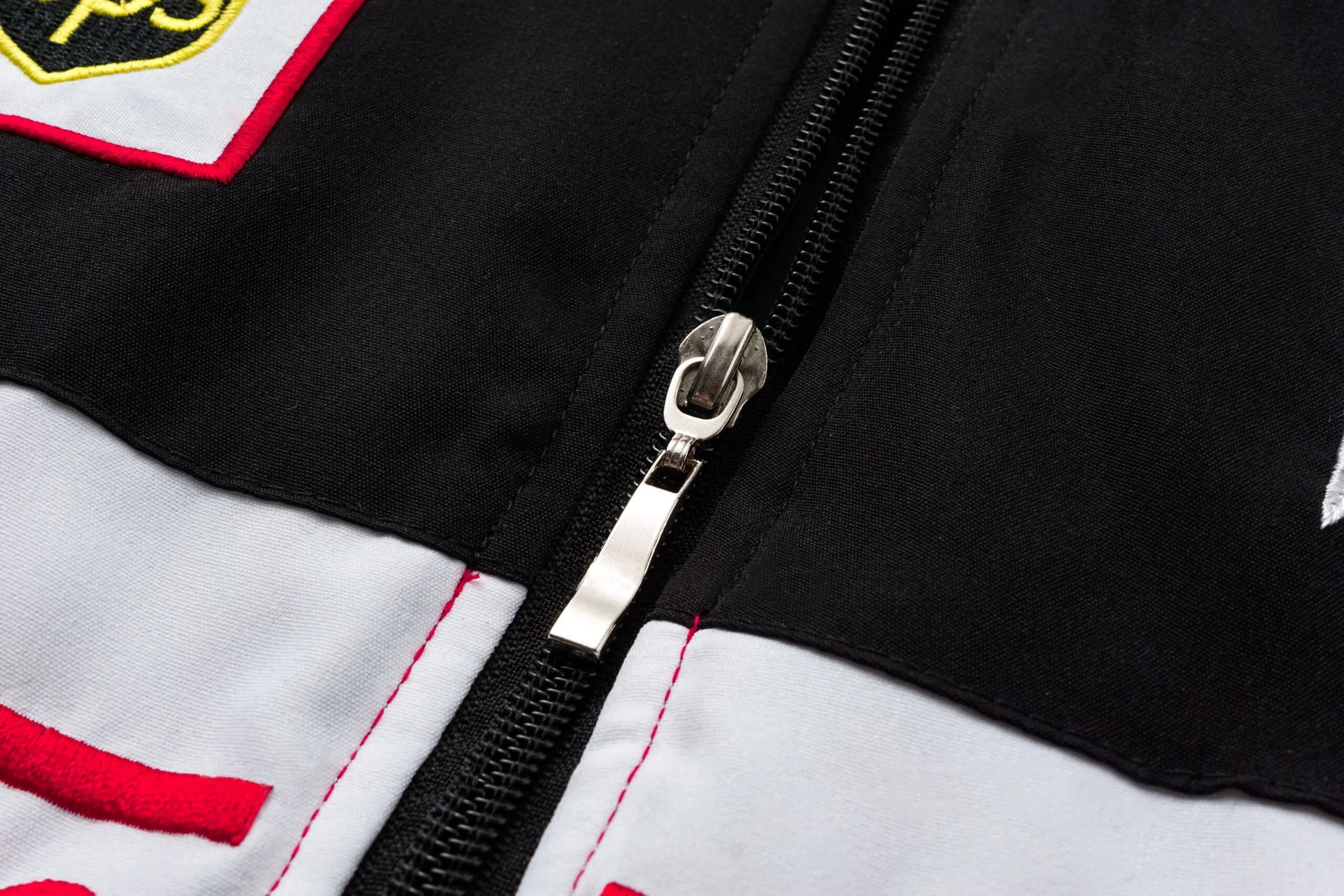 White Vintage Ferrari Racing Jacket – FinishLineFever™