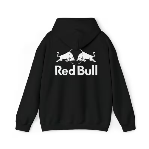 BLACK PLAIN RED BULL HOODIE – FinishLineFever™
